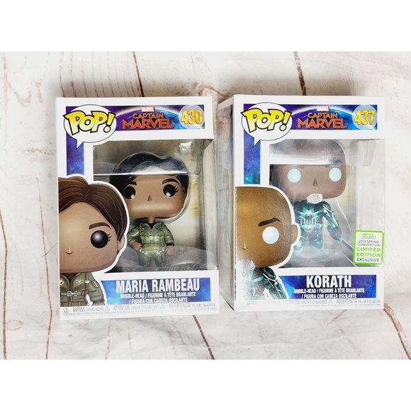 Funko | Toys | Marvel Captain Pop 43 Maria Rambeau 437 Korath Limited ...